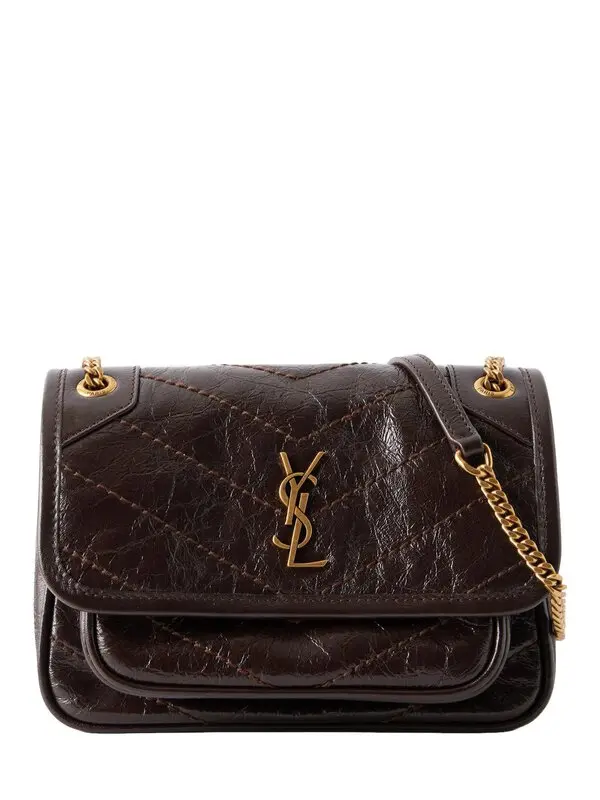 Saint Laurent Niki Shoulder Bag - Brown