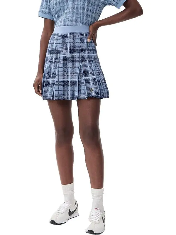 Nike Plaid Pleated Skirt - Work Blue/white