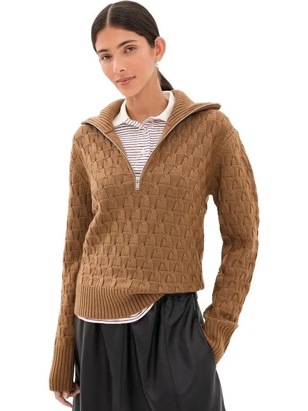WALES BONNER Acoustic Pullover - Caramel
