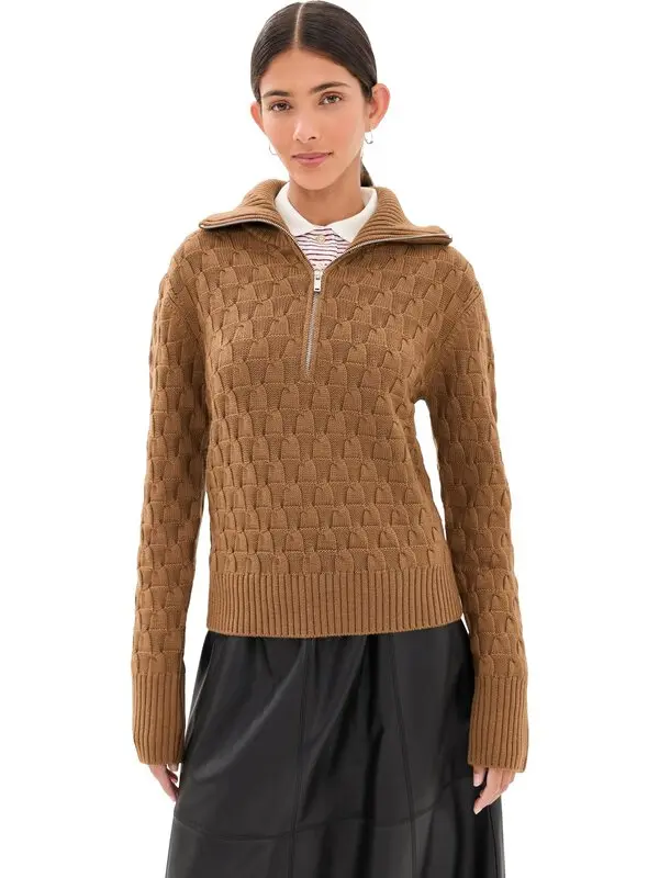 WALES BONNER Acoustic Pullover - Caramel