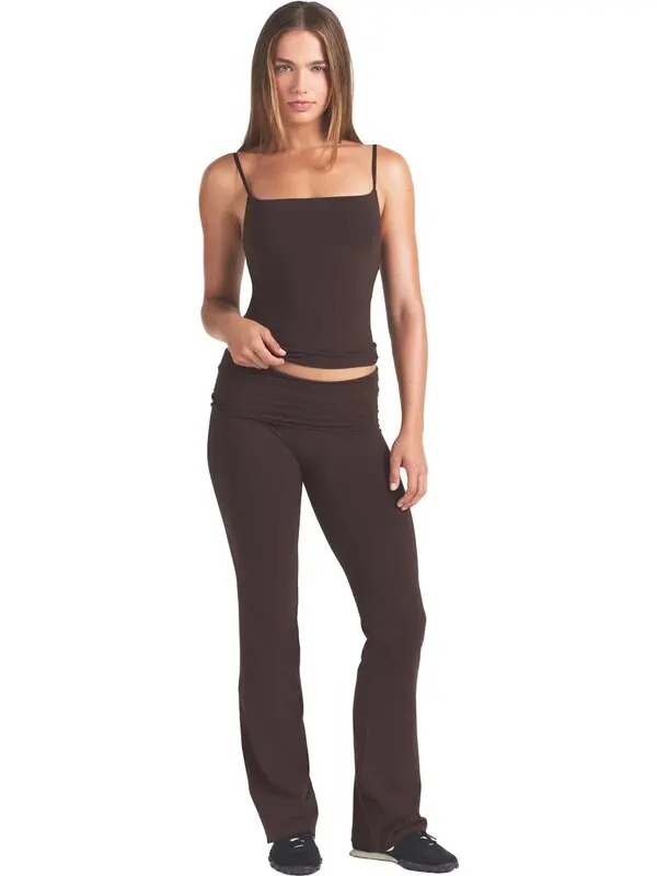 SKIMS Cotton Jersey Cami Top - Espresso