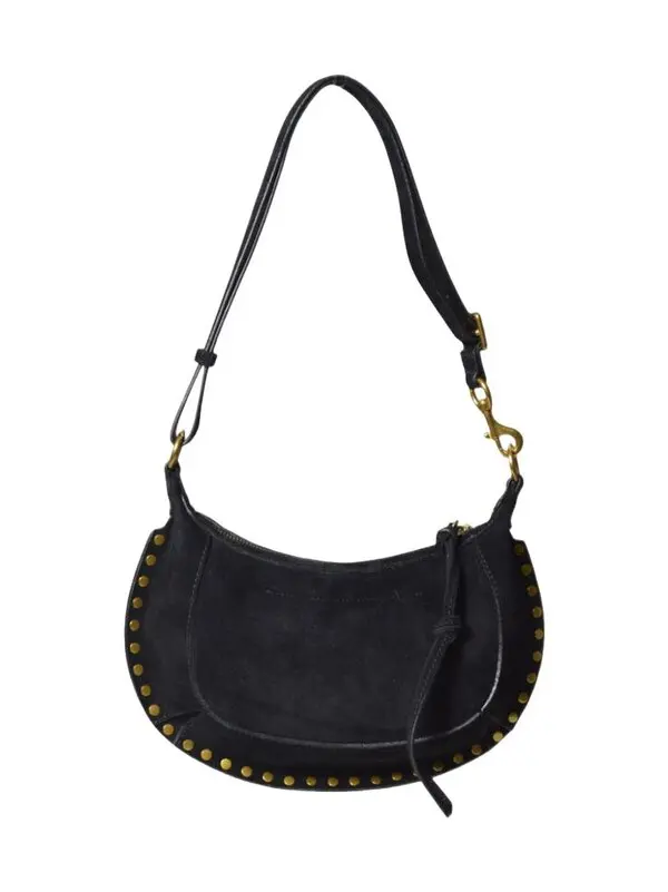 Isabel Marant Étoile Oskan Moon Zipped Medium Shoulder Bag - Black