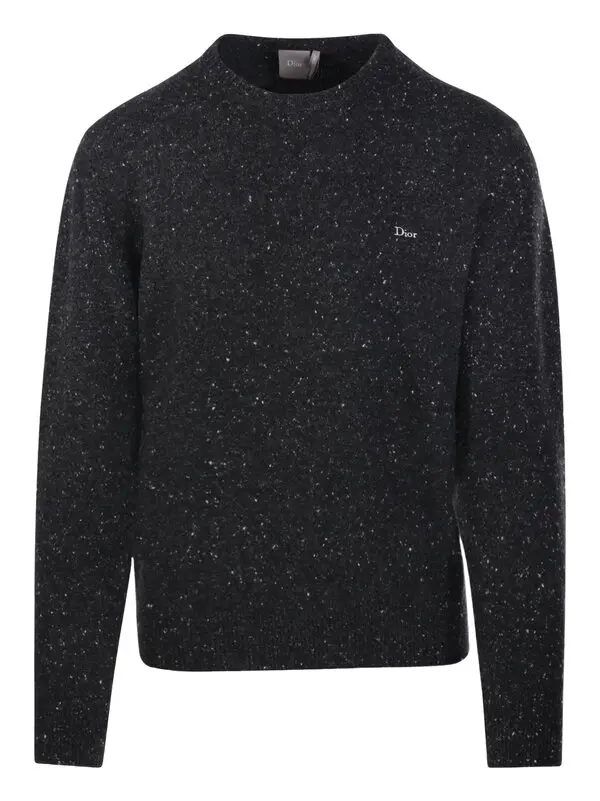 Dior Cashmere Sweater With Embroidery - Grey