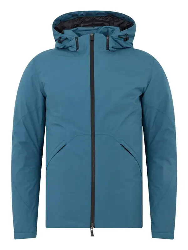 Herno Zipped Hooded Jacket - Blue