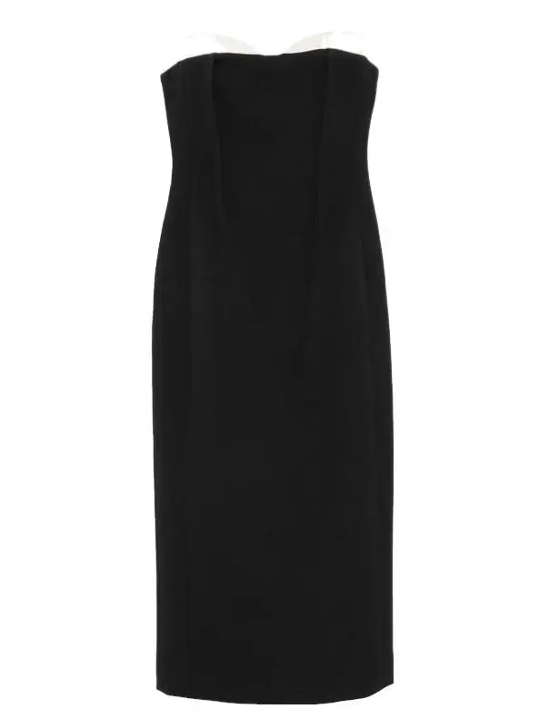 Simkhai Two-tone Midi Dress - Black