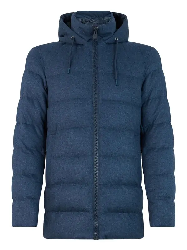 Herno Padded Hooded Down Jacket - Dark Blue