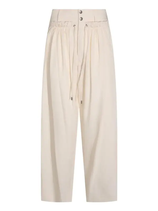 Isabel Marant Étoile High-waisted Drawstring Pants - Nude