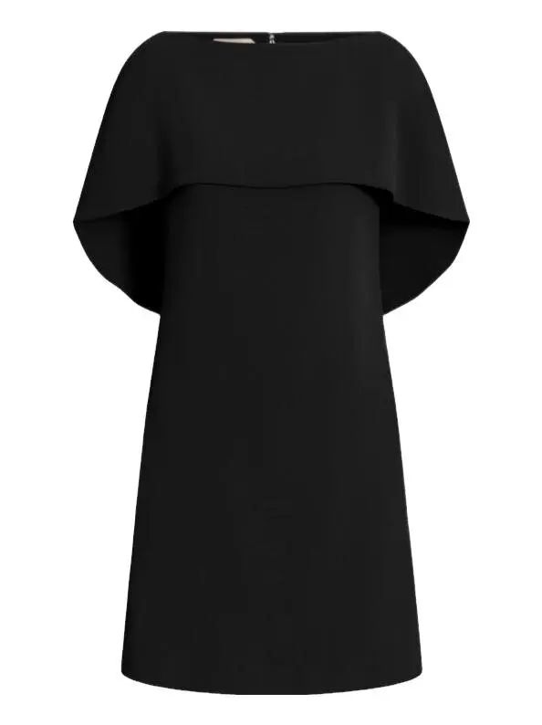 Alberta Ferretti Short Cape Dress - Black