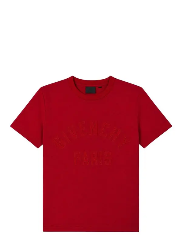 Givenchy Logo Embroidered T-shirt - Red