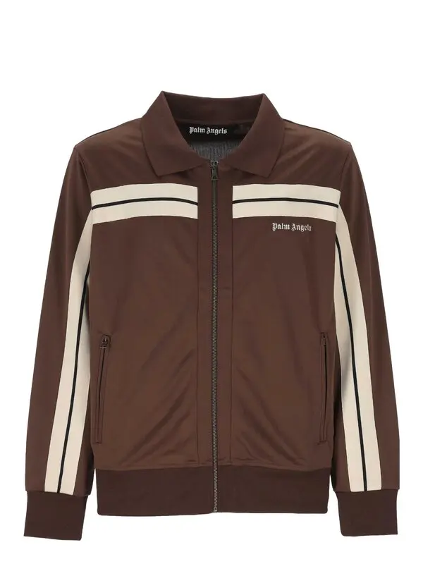 Palm Angels Zippered Casual Jacket - Brown
