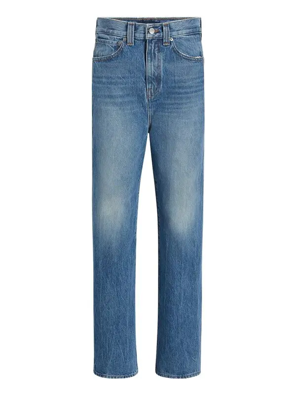 Khaite High-rise Straight-leg Jeans - Blue
