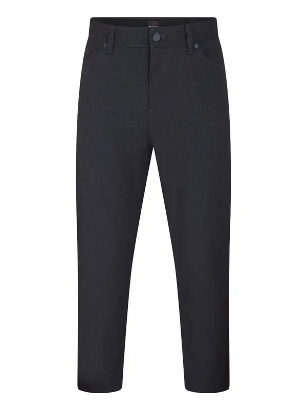 Hugo Boss Tailored Cropped Trousers - Blue