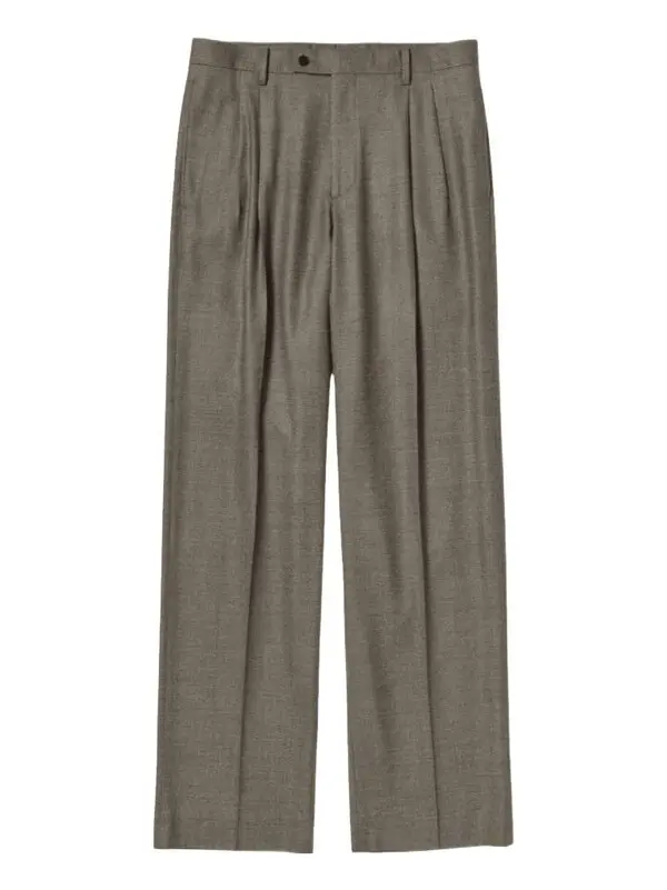 Auralee Logo Casual Pants - Brown