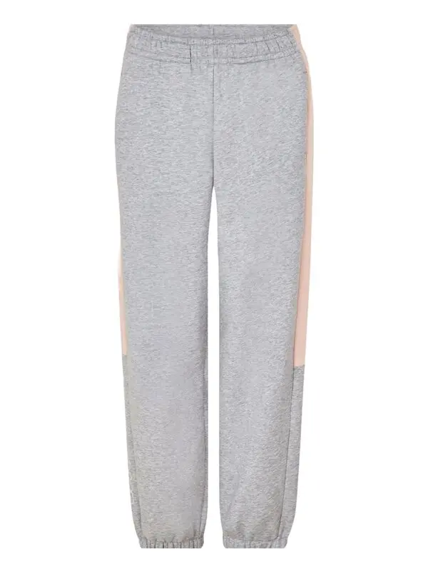 Lacoste Elastic Waist Jogger Pants With Contrast Panel - Gray