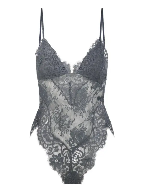 Zimmermann Lace Teddy Top - Gray