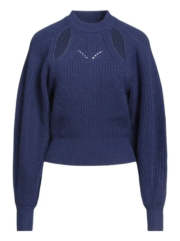 Isabel Marant Étoile Cut-out Detail Crewneck Pullover - Blue