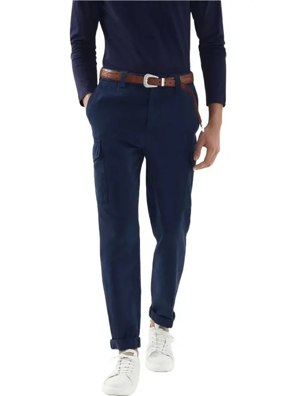 Brunello Cucinelli Cotton Cargo Trousers - Black
