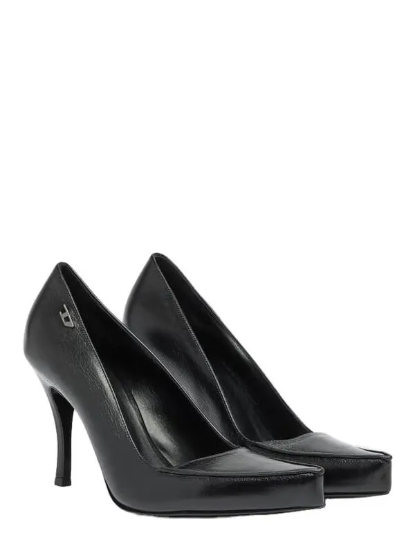 DIESEL® D-lucette Leather Pumps - Black