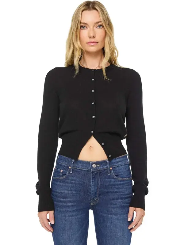 Eterne Reese Cashmere Cardigan - Black