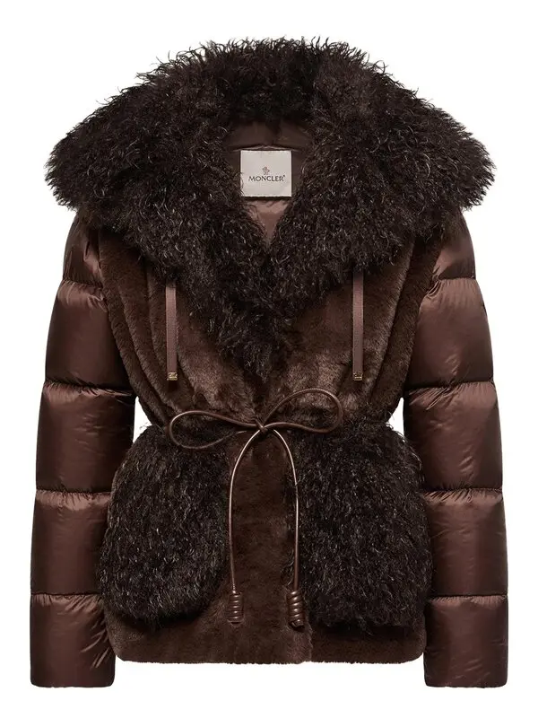 Moncler Immersif 2-in-1 Short Down Jacket - Brown