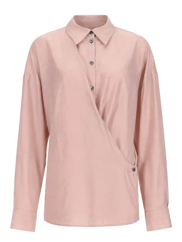 LEMAIRE Twisted" Silk Shirt - Pink