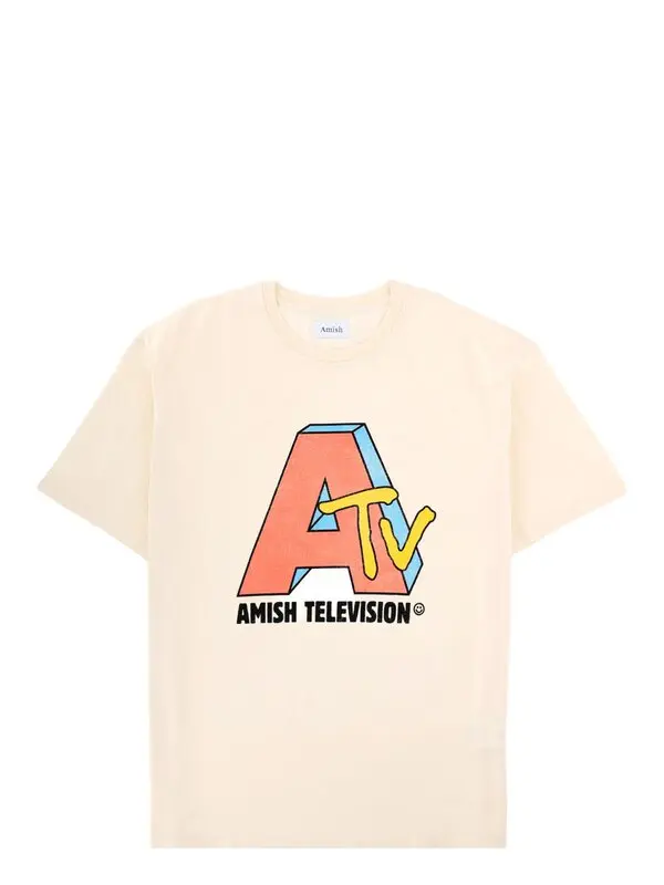 AMISH SUPPLIES T-shirt Con Stampa - Ivory