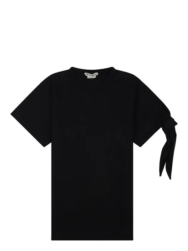 JW Anderson Knot Detailed T-shirt - Black