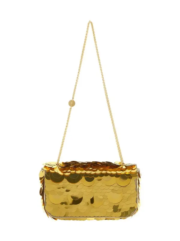 Rabanne Sequin-embroidered Shoulder Bag - Gold