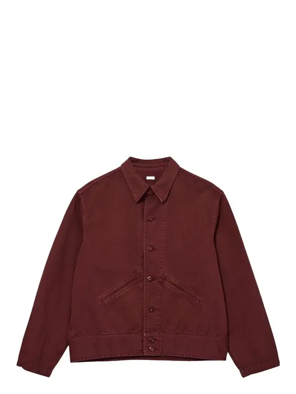 A.PRESSE Retro Medical Jacket - Wine Red