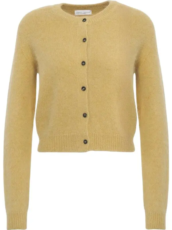 ROBERTO COLLINA Buttoned Knitted Cropped Cardigan - No