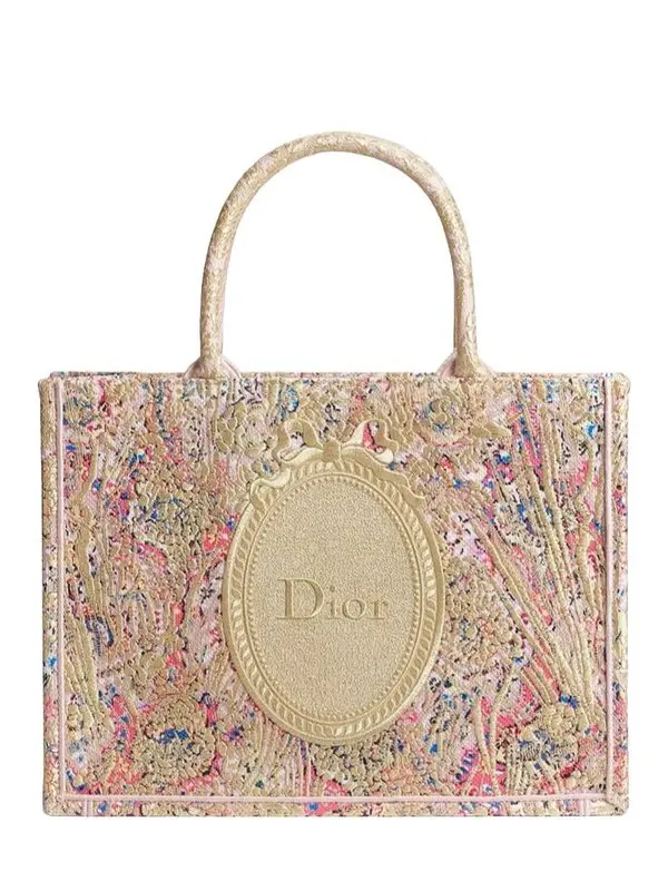 Dior Medium Book Tote With Strap - Multi-color