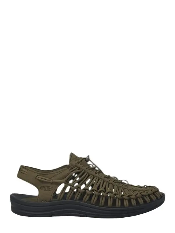 Keen Round Toe Flat Sandals - Darkolive