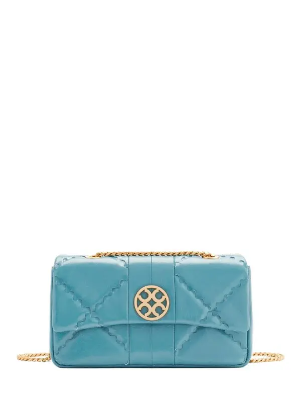 ORANGE CUBE Mosaic Diamond Chain Bag - Blue