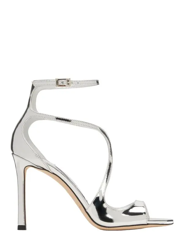 JIMMY CHOO Azia 95 High Heel Sandals - Silver