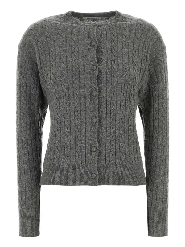 Gimaguas Rina Cable Knit Cardigan - Grey