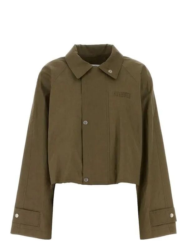 MAISON MARGIELA Stretch Cotton Utility Jacket - Green