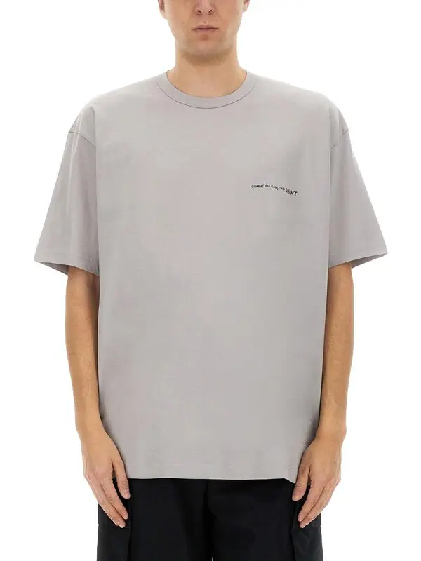 Comme Des Garçons Logo T-shirt - Grey