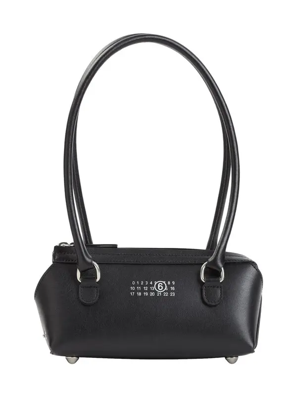 MAISON MARGIELA Bauletto J Mini Leather Shoulder Bag - Black