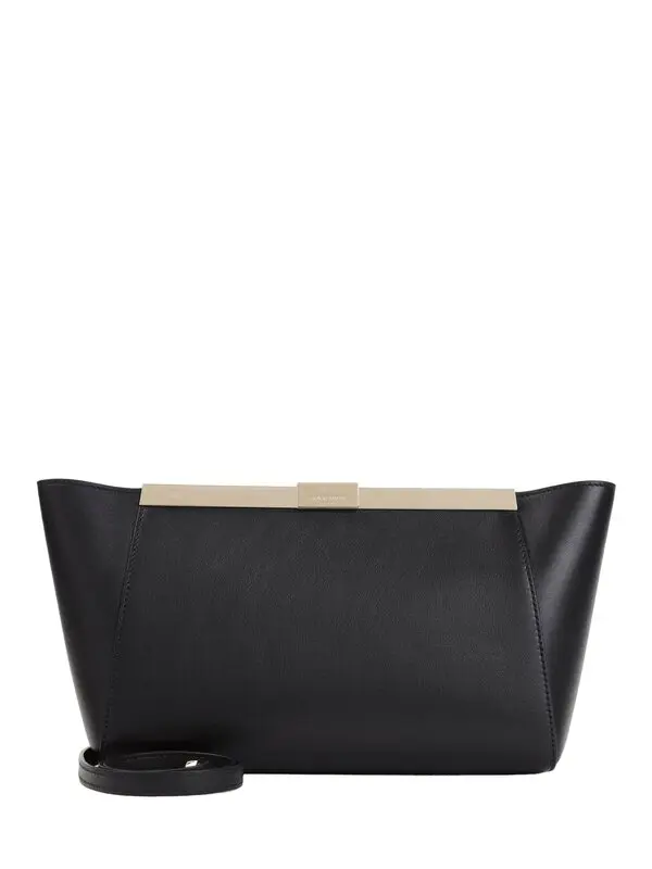 Giorgio Armani Leather Handbag - Black