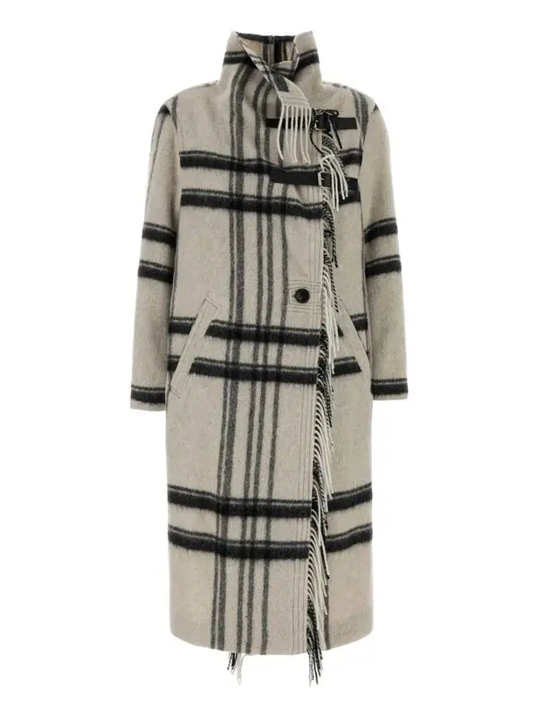 Isabel Marant Étoile Embroidered Wool-blend Jacket - Checked