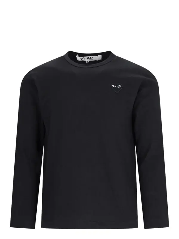 Play Comme Des Garcon Play Heart Logo T-shirt - Black