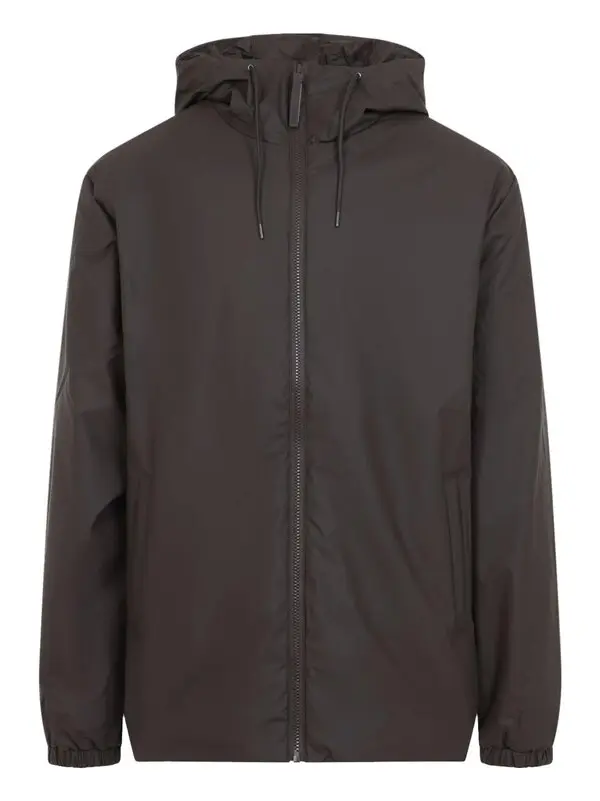 Rains Insulated Polyester Zip-up Jacket - Brown