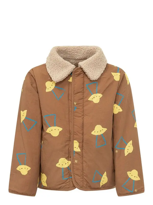 BOBO CHOSES Pixel Abduction Reversible Jacket - Brown