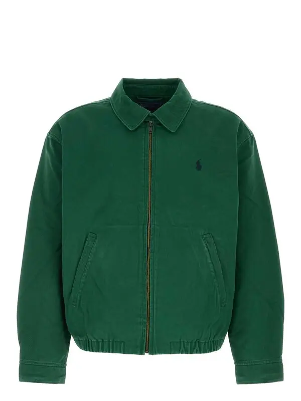 Polo Ralph Lauren Cotton Twill Bomber Jacket - Green