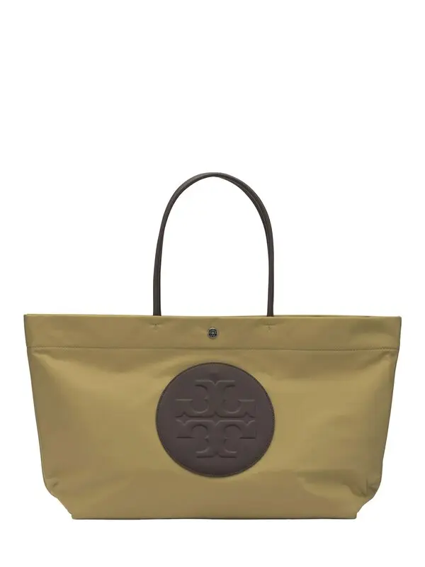 Tory Burch T Monogram" Nylon Tote Bag - Beige