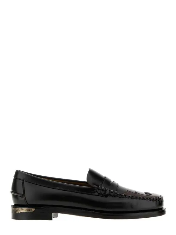 SEBAGO Dan Scarabeo Leather Loafers - Black