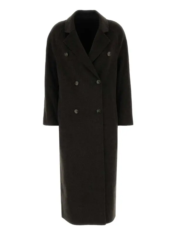 Loulou De Saison Wool Blend Double Breasted Jacket - Brown