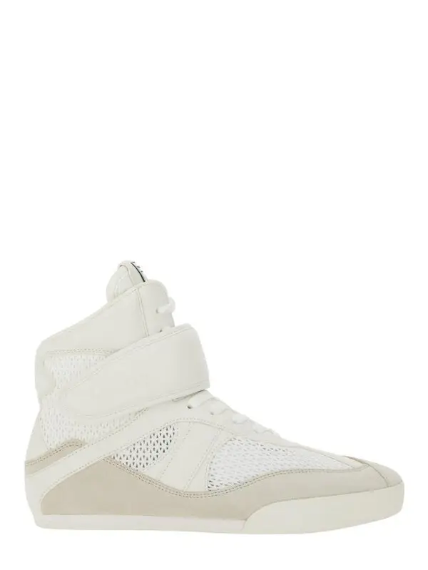 Chloé Kick Mini Leather Ankle Sneakers - Ivory