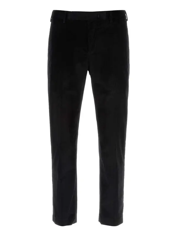 PT TORINO Stretch Corduroy Tailored Trousers - Black