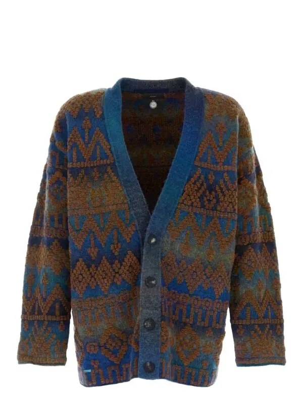 Alanui Western Beat Embroidered Cardigan - Brown